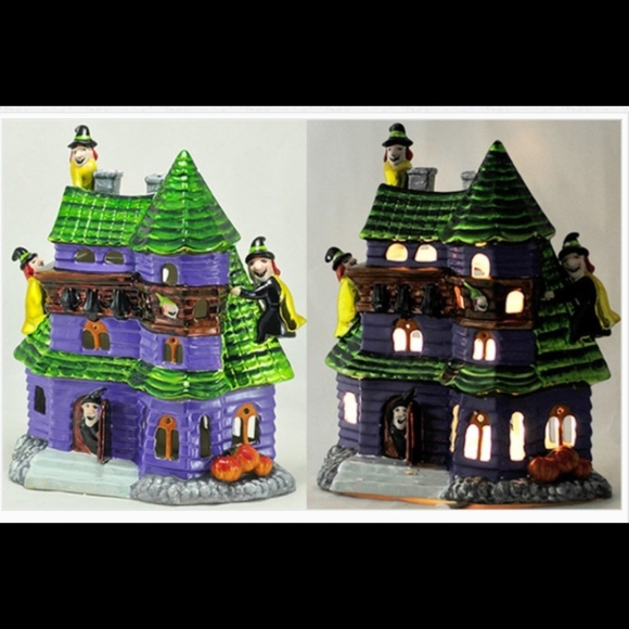 Christopher Radko | Holiday | Lighted Witch Manor Halloween Mantion ...